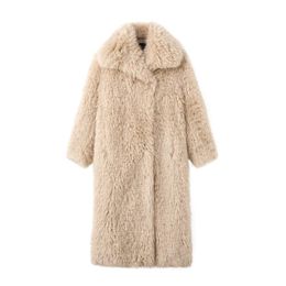 Mango Mantel 'Yeti' Damen Gr&ouml;&szlig;e M/L beige Wintermantel