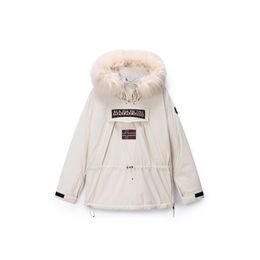 Napapijri Jacke 'Skidoo 2.0' Damen Gr&ouml;&szlig;e XS beige / hellbeige / burgunder / schwarz Winterjacke