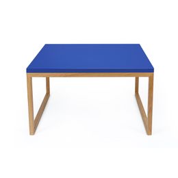 Couchtisch WOODMAN "Cubis, Kaffeetisch, Beistelltisch", blau, B:60cm H:34cm T:50cm, Tische, im skandinavian Design, Breite 60cm, FSC