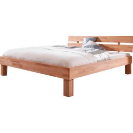 Massivholzbett Relita "Julia, Deal f&uuml;r begrenzte Zeit", beige (buche ge&ouml;lt), B:185cm H:75cm L:212cm, Betten, Massivholzbett, stabverleimte Buche, oberfl&auml;che ge&ouml;lt, verschiedene Breiten
