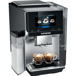 Siemens Kaffeevollautomat "EQ700 integral TQ717D03, Cold Brew, intuitives 5" TFT-Display, App", grau (edelstahl), B:35,2cm H:38cm T:46,7cm, Kaffeevollautomaten, aromaSelect, 30 Favoriten, autom. Dampfreinigung, edelstahl, Topseller