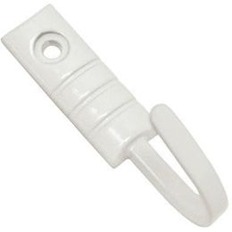 Raffhaken Gardinia "Geo" Gr. 1, wei&szlig;, L:2,5cm, Raffhalter, zum Raffen und Drapieren