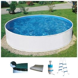 Rundpool Konifera "Usedom II inkl. Zubeh&ouml;r", wei&szlig;, H:90cm &Oslash;:300cm, Schwimmbecken, Rundpool, in verschiedenen Gr&ouml;&szlig;en erh&auml;ltlich