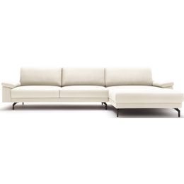 Ecksofa "CR.450 elegantes Designsofa mit hohem Sitzkomfort", wei&szlig; (perlwei&szlig;), B:294cm H:95cm T:178cm, CREATION BY ROLF BENZ, Sofas, Ecksofa