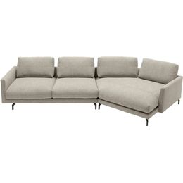Wohnlandschaft "CR.414 mit Kuschelecke für Wohlfühlkomfort", beige (graubeige, natur), B:353cm H:91cm T:175cm, CREATION BY ROLF BENZ, Sofas, Wahlweise aus Leder oder Chenille