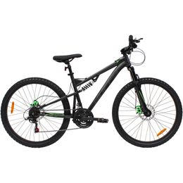 Mountainbike Huffy Gr. 43, schwarz, Fahrräder, Kinder, 43cm, 26 Zoll (66,04cm) hinten: 26 Zoll (66,04cm)