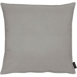 Kissenh&uuml;lle Apelt "Miles", grau, B:46cm L:46cm, Mischgewebe, Obermaterial: 100% Polyester, Kissenbez&uuml;ge, Kissenh&uuml;lle