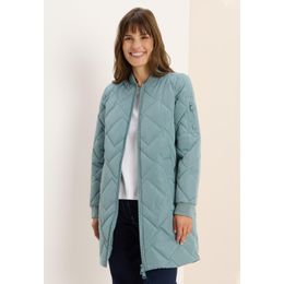 Steppmantel Cecil, Damen, Gr. XXL (46), gr&uuml;n (ice hill gr&uuml;n), Stoff, Obermaterial: 100% Polyester; Futter: 100% Polyester; F&uuml;llung: 100% Polyester; Rippb&uuml;ndchen und Kragen: 90% Polyester, 10% Elasthan, unifarben, normal normal, hoch geschlossener Ausschnitt, B&uuml;ndchen, M&auml;ntel Steppmantel, aus elastischem Materialmix