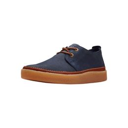 Schn&uuml;rschuh Clarks "Clarks Halbschuhe Nubukleder", Herren, Gr. 44, navy, Nubukleder, Schuhe Schn&uuml;rschuh