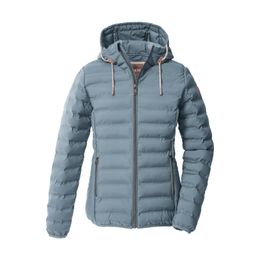 G.I.G.A. by Killtec Steppjacke "Damen Steppjacke OOGW 1", Damen, Gr. 36, blau (graublau), Oberseite: 100% Polyester;Rückseite: 100% Polyester;Füllung: 100% Polyester, G.I.G.A. DX BY KILLTEC, Jacken, Leichte Steppjacke, wasserabweisend, weitenregulierbare Kapuze, Topseller