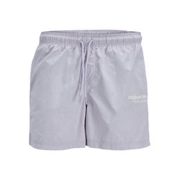 Jack & Jones JACK & JONES Badeshorts 'JPSTNaxos' Herren Größe XL helllila / offwhite