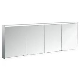 Emco prime 2 Lichtspiegelschrank, 1800 mm, 4 T&uuml;ren, mit verspiegelten Seitenw&auml;nden, Aufputzmodell, 949706264, Farbe: aluminium/spiegel