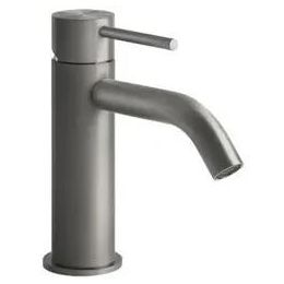 Gessi316 Flessa Waschtisch-Einhebelmischer, ohne Ablaufgarnitur, Ausladung 122 mm, 54002239, Farbe: Edelstahl matt geb&uuml;rstet