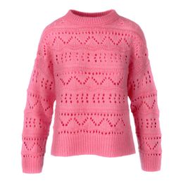 Junghans 1954 Ajour-Pullover, 42 - Rosa, aus Kaschmir