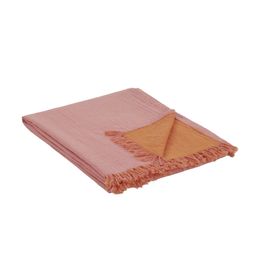 CS Schmal como Plaid Musselin rosa/pink 100% Baumwolle Ma&szlig;e (cm): B: 130 Bettwaren & Schlafzimmertextilien > Tagesdecken & Bett&uuml;berw&uuml;rfe > &raquo; DeinBett