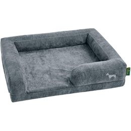 Hunter Orthopädisches/Ergonomisches Hundesofa Melun graublau / M