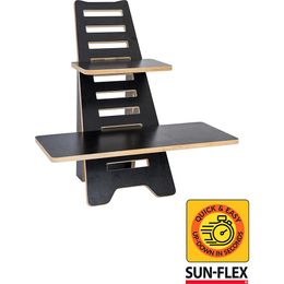 Laptophalter Sun-Flex Easydesk Rise, Holz, schwarz kaiserkraft