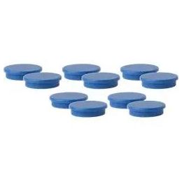 Viking Whiteboard-Magnete Blau 2 kg Tragf&auml;higkeit 30 mm 10 St&uuml;ck