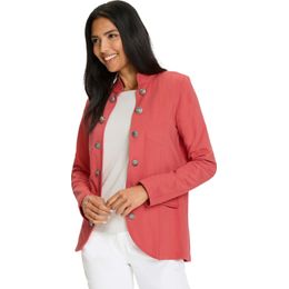 Damen Shirtjacke im Military-Stil grapefruit, Gr&ouml;&szlig;e 38
