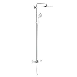 Grohe Rainshower SmartActive Aufputz-Duschsystem mit Wanneneinlauf, Thermostat, 26657000,