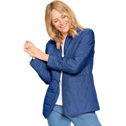 Damen Steppjacke mit leichter Wattierung jeansblau, Gr&ouml;&szlig;e 56