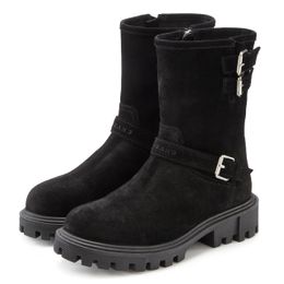 ELBSAND Damen Stiefelette, schwarz, Größe 42