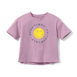 Tchibo - 2 Kinder-T-Shirts »Smiley« - Mädchen - Gr. 158/164 - blau