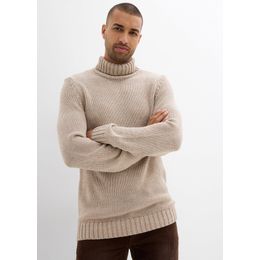 bonprix Rollkragenpullover, beige