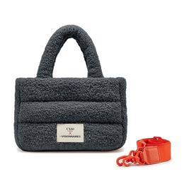 Les Visionnaires Shoulder Bag 'Unio Cortina Teddy' female Grey size One Size