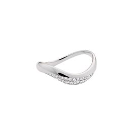 Rougemont Jewellery Ring 'Exquisiter Damen Ring im Wellen Design 925 Sterling Silber' female Silver size 57