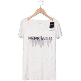 Pepe Jeans T-Shirt Damen Größe M Second Hand grau