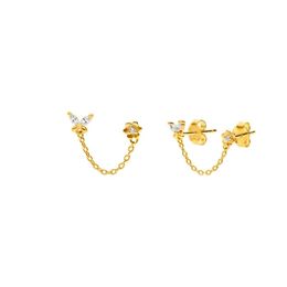 Lucardi Earrings 'Klassisch' female Gold size Onesize
