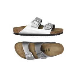 Birkenstock Sandalen Damen Gr&ouml;&szlig;e 42 Second Hand silber