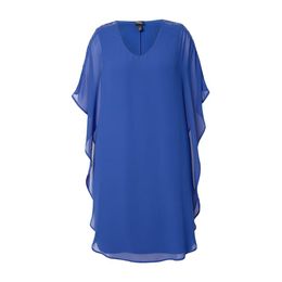 Ulla Popken Kleid Damen Größe 46/48 blau Winterkleid