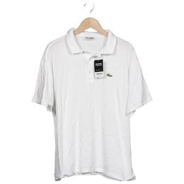 Lacoste Poloshirt Herren Gr&ouml;&szlig;e XL Second Hand wei&szlig;