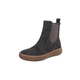 Ital-Design Stiefelette Damen Gr&ouml;&szlig;e 38 taupe / anthrazit Winterschuhe