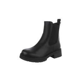 Ital-Design Stiefelette Damen Gr&ouml;&szlig;e 41 schwarz Winterschuhe