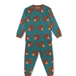 Toby tiger Schlafanzug 'Bären-Druck' Jungen Größe 92 blau