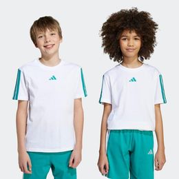 adidas Sportswear Funktionsshirt Jungen Größe 164 türkis / weiß