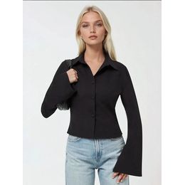 Hiccup Bluse Damen Größe L schwarz
