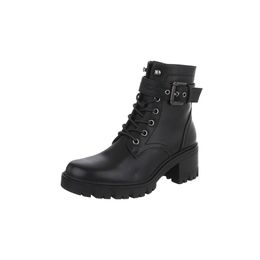 Ital-Design Lace-Up Ankle Boots female Black size 36