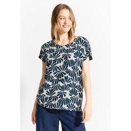 Cecil Bluse Damen Größe XS navy / weiß