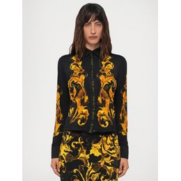 Versace Jeans Couture Bluse Damen Größe XXS curry / schwarz