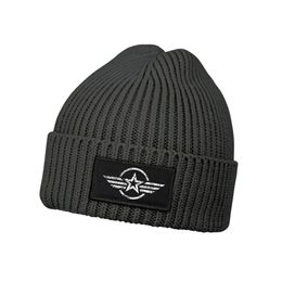 Neverless M&uuml;tze 'Airforce Wings' Herren Gr&ouml;&szlig;e 54/64 dunkelgrau