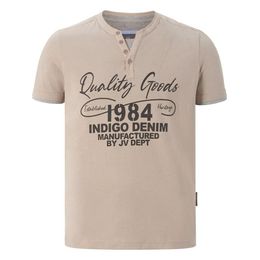 Jan Vanderstorm T-Shirt 'Nante' Herren Gr&ouml;&szlig;e XL Gro&szlig;e Gr&ouml;&szlig;en beige / schwarz