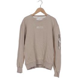 Alpha Industries Sweater Herren Größe M Second Hand beige