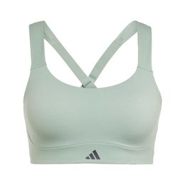 adidas Performance Sport-BH 'Impact Luxe' Damen Größe 5XL/6XL mint / schwarz