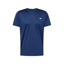 New Balance Sportshirt 'Essentials' Herren Größe L dunkelblau / silbergrau