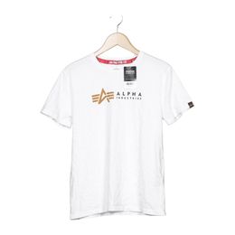 Alpha Industries T-Shirt Herren Größe S Second Hand weiß