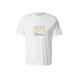 Jack & Jones JACK & JONES T-Shirt 'JORCANGGU' Herren Gr&ouml;&szlig;e L marine / taubenblau / orange / wei&szlig;